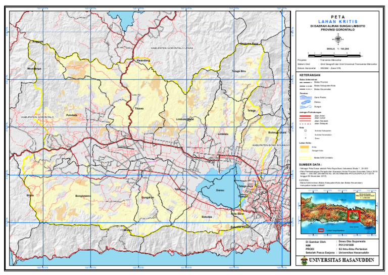 Peta Lahan Kritis DAS Limboto | PDF
