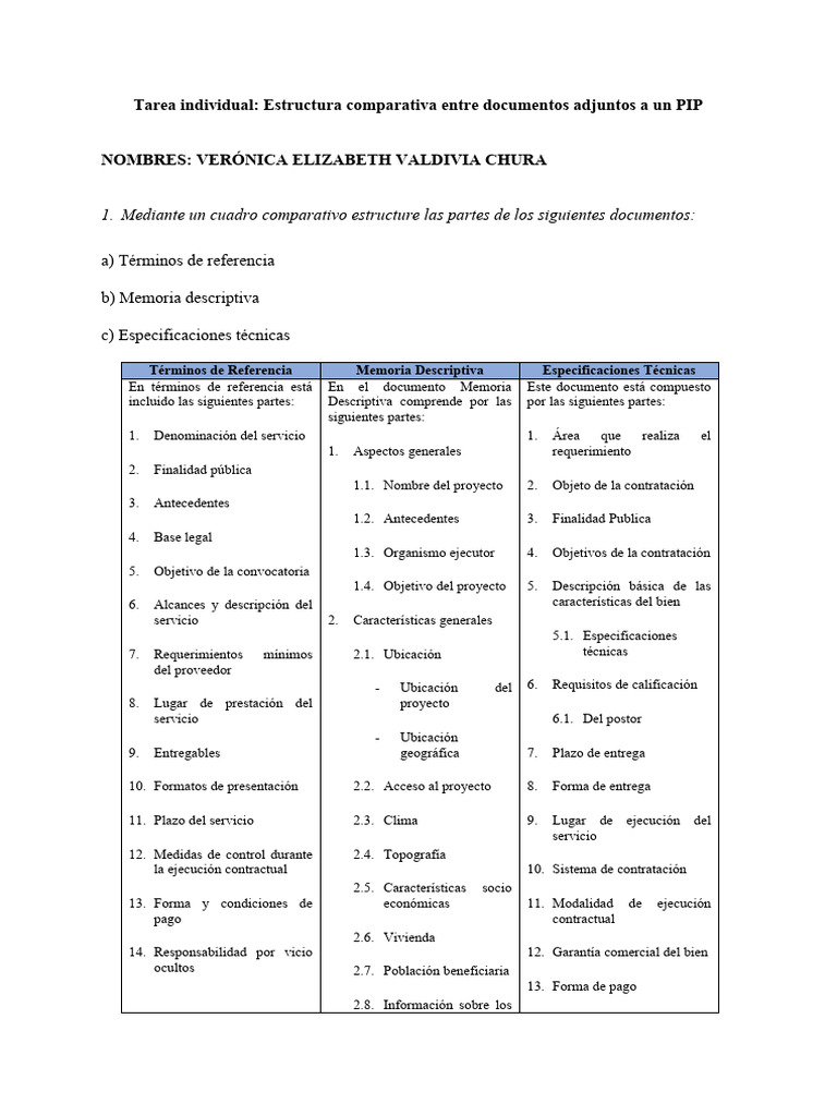 Tarea Individual - Veronica Valdivia Chura | PDF