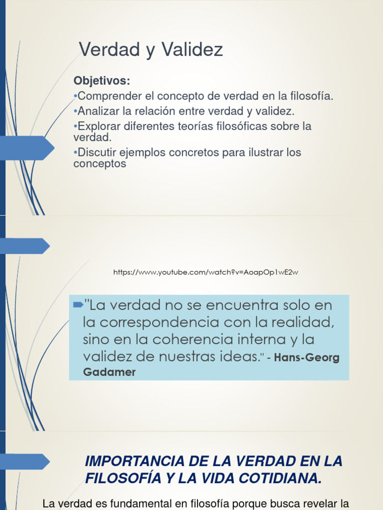 Verdad y Validez | PDF | Verdad | Argumento