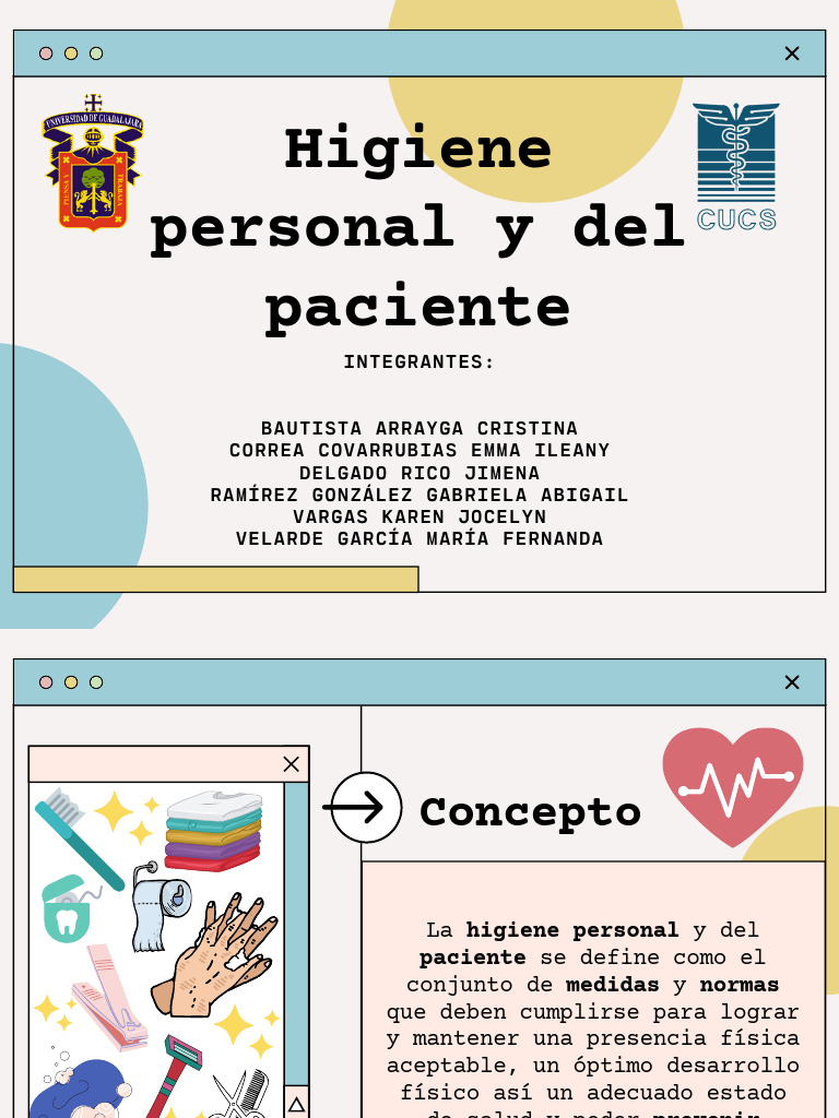 Higiene Personal y Del Paciente | PDF | Salud y bienestar