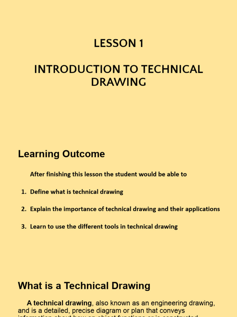 Lesson 1 Cad | PDF | Technical Drawing | Drawing