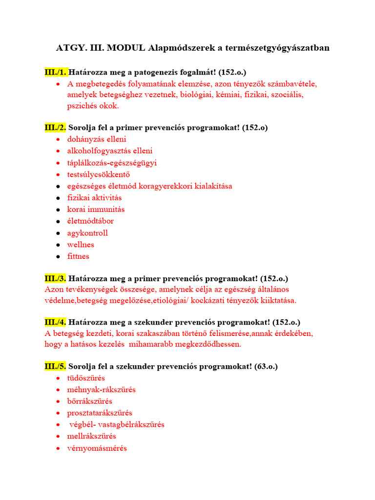 TGY. III. Modul - Alapmódszerek A Tgy-Ben | PDF