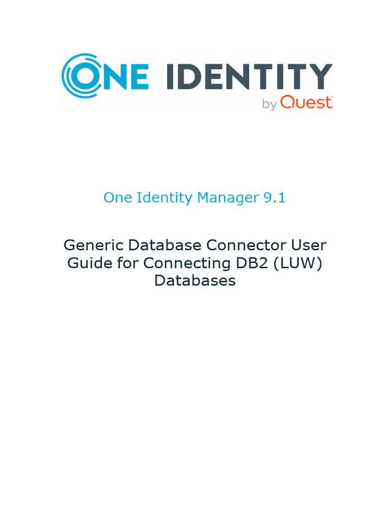 OneIM_DB2DatabasesConnector_UserGuide | PDF
