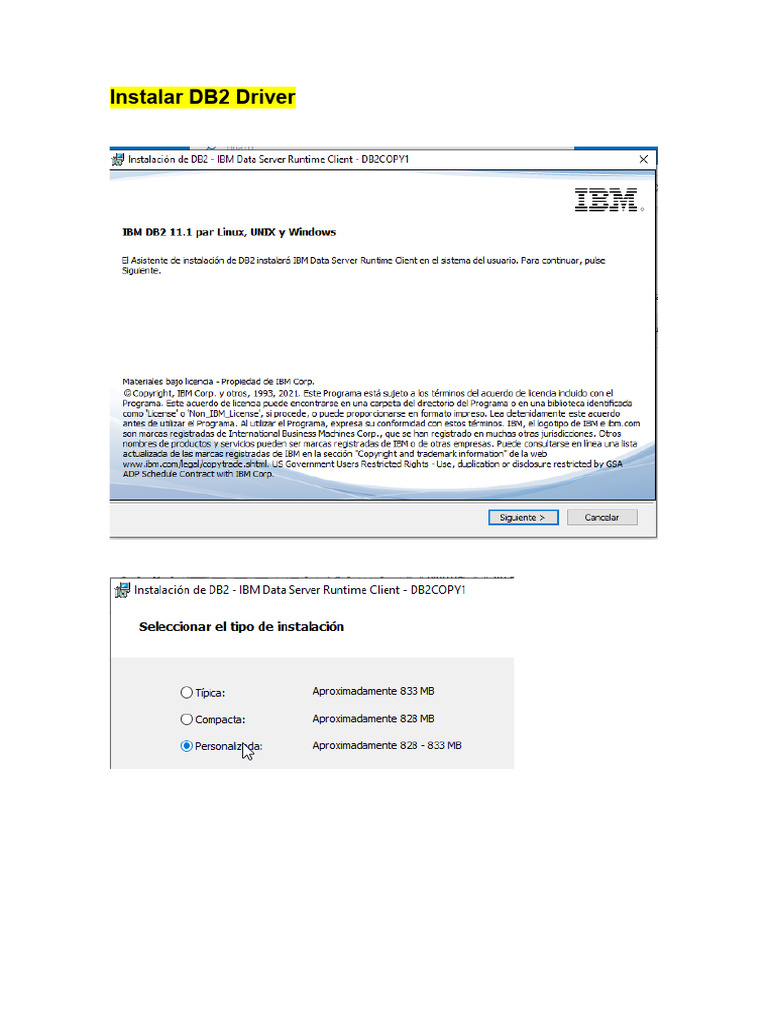 Conexion DB2 Driver | PDF