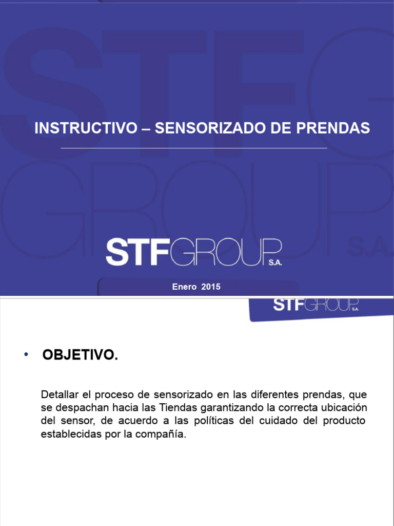 Guía de Sensorización de Prendas | PDF