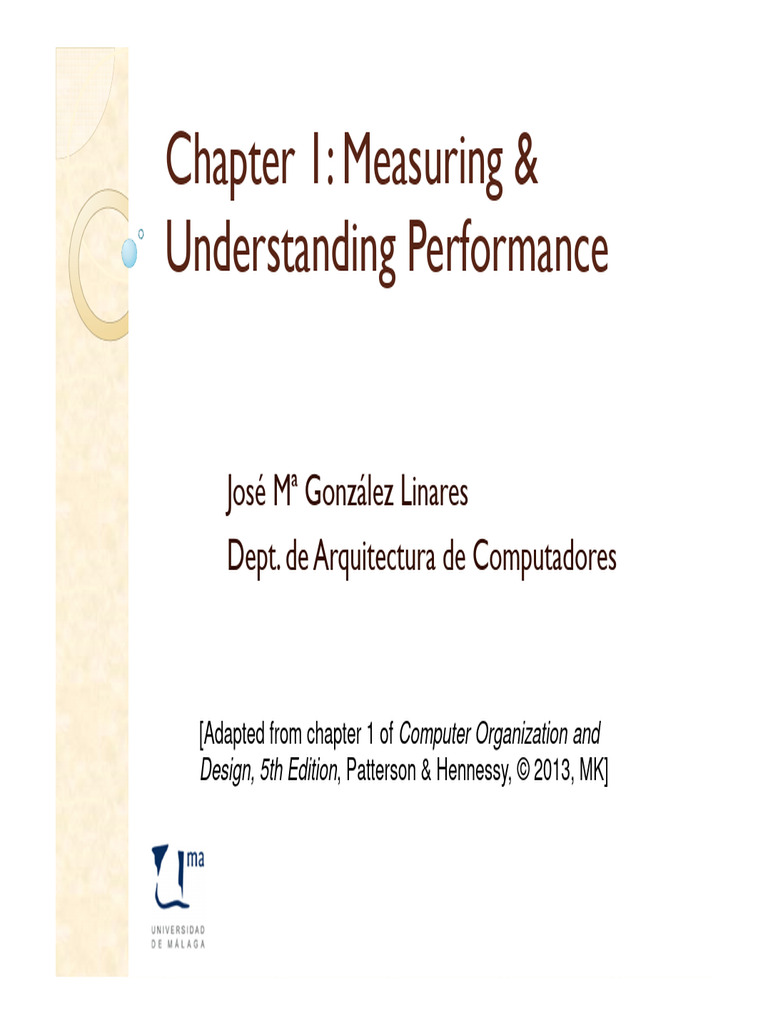 Chapter 1 Measuring Understanding Performance | PDF | Central Processing Unit | Parallel Computing