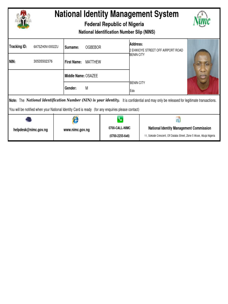 Ogbebor Matthew Osazee Nin | PDF