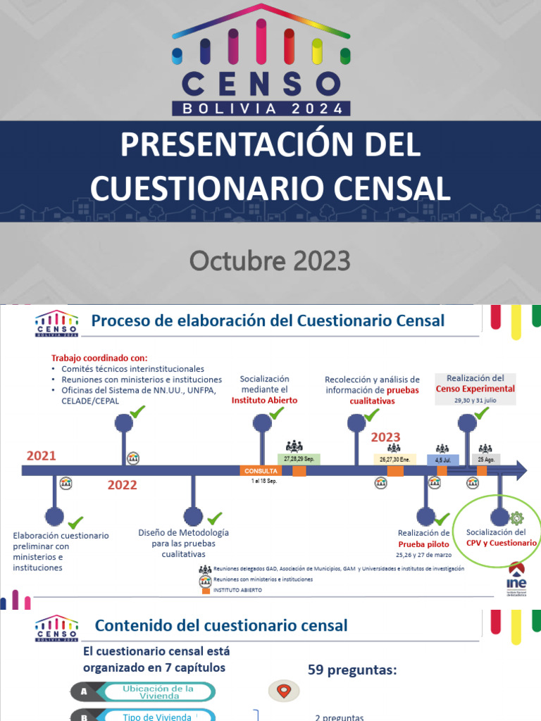 Cuestionario del censo 2024 | PDF