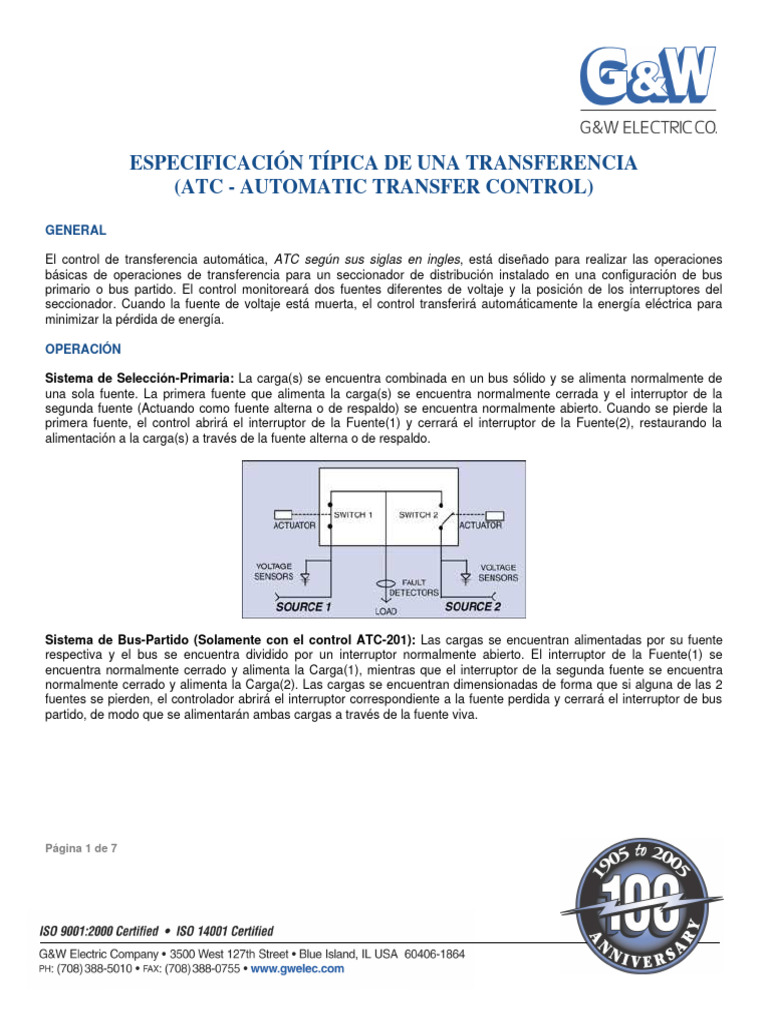 Especificacion Atc | PDF