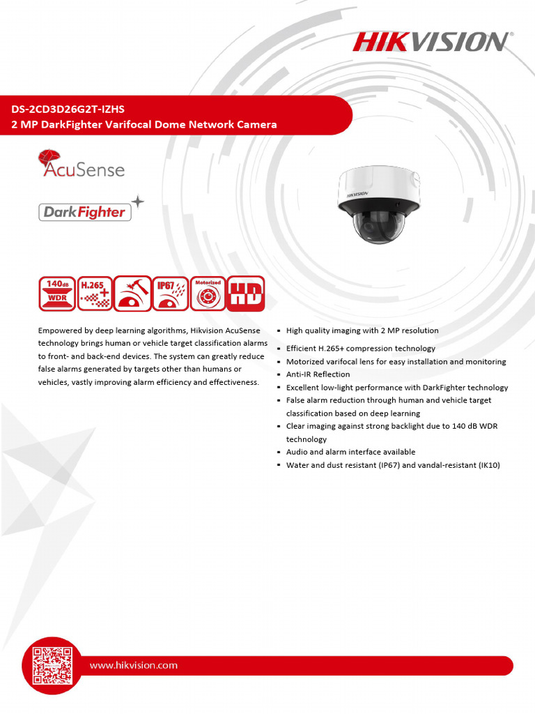 Mini Domo DS-2CD3D26G2T-IZHS - V5.5.150 - CNCH CCTV | PDF