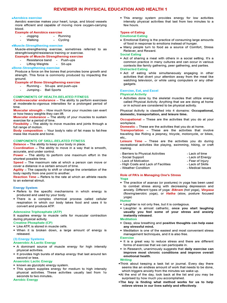 Fitness and Health Exercise Guide | PDF | Strength Training | Skeletal ...