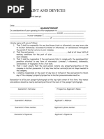 Nigerian Passport Guarantor Form | PDF | Cost Of Living | Notary Public