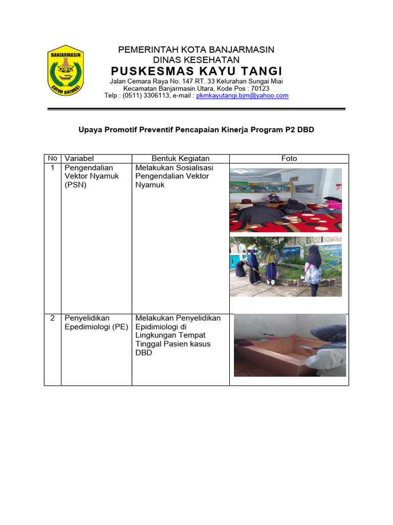 2.6.5.b CONTOH PROMOTIF PREVENTIF DBD | PDF