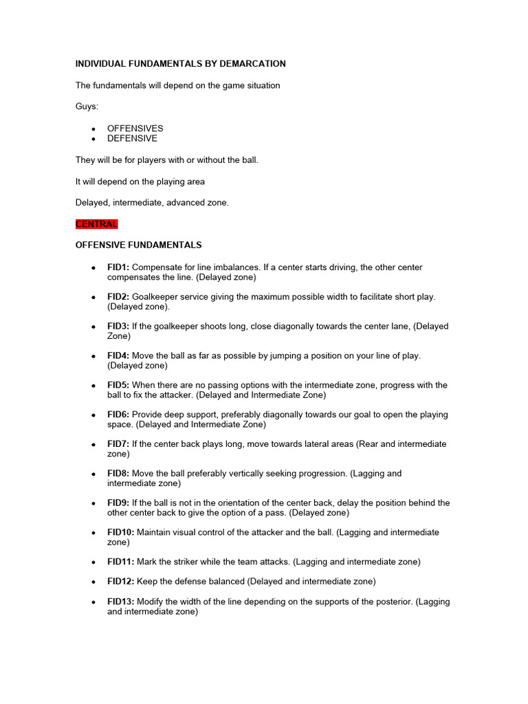 Individual Fundamentals by Final - Demarcation | PDF | Defender ...