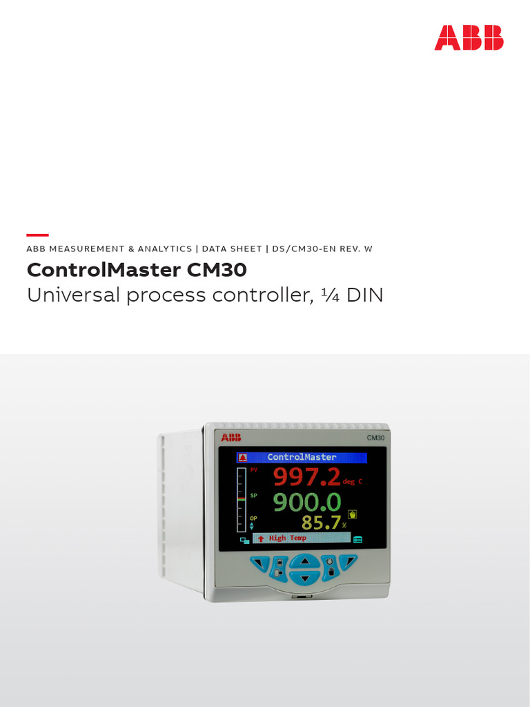 Controlmaster Cm30: Universal Process Controller, 1/4 Din | PDF | Computer Program | Programming
