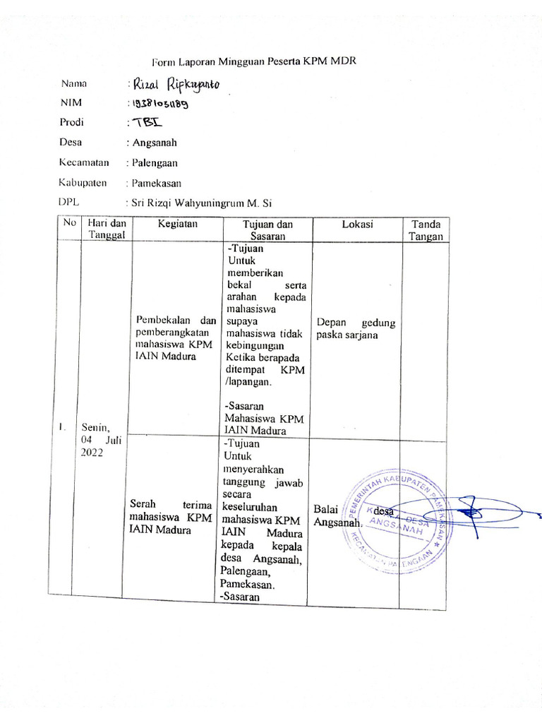 Tabel Fixs H-1 & H-2 | PDF