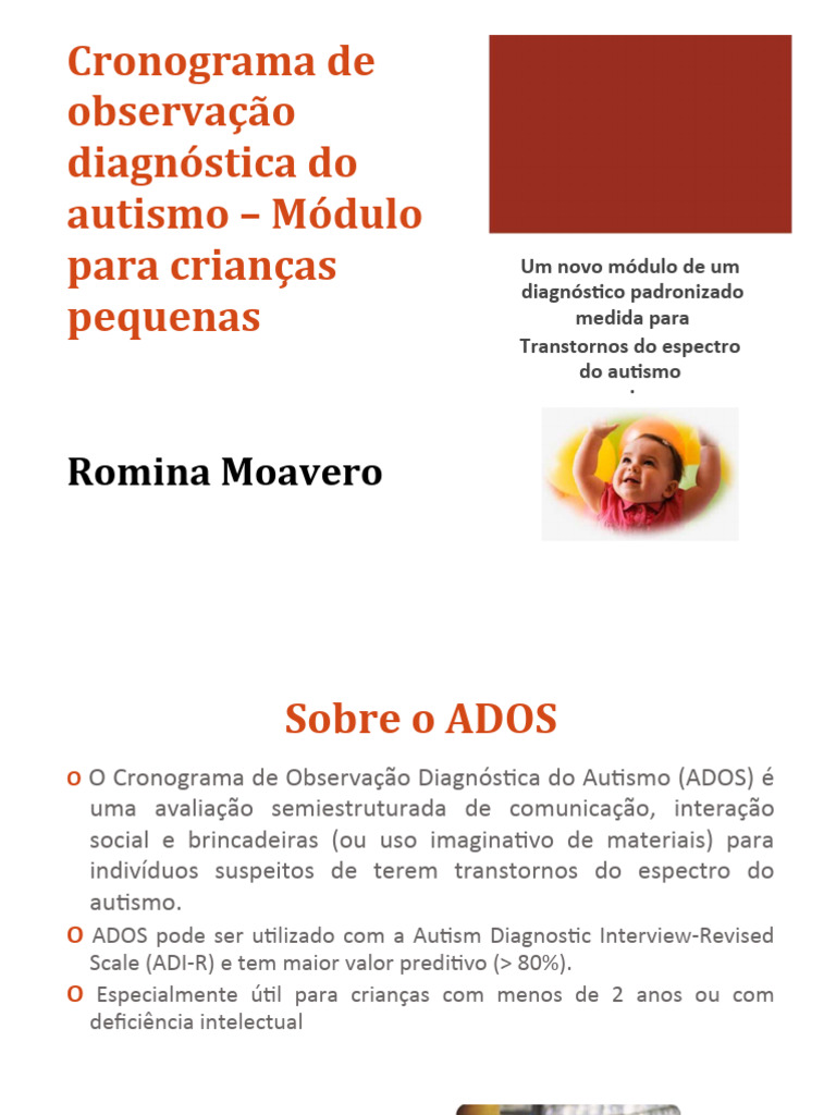 Módulo Ados 2 para Crianças | PDF | Espectro do autismo | Conceitos ...
