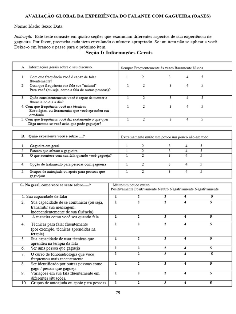 OÁSES | Download grátis PDF | Gaguejo | Fluência