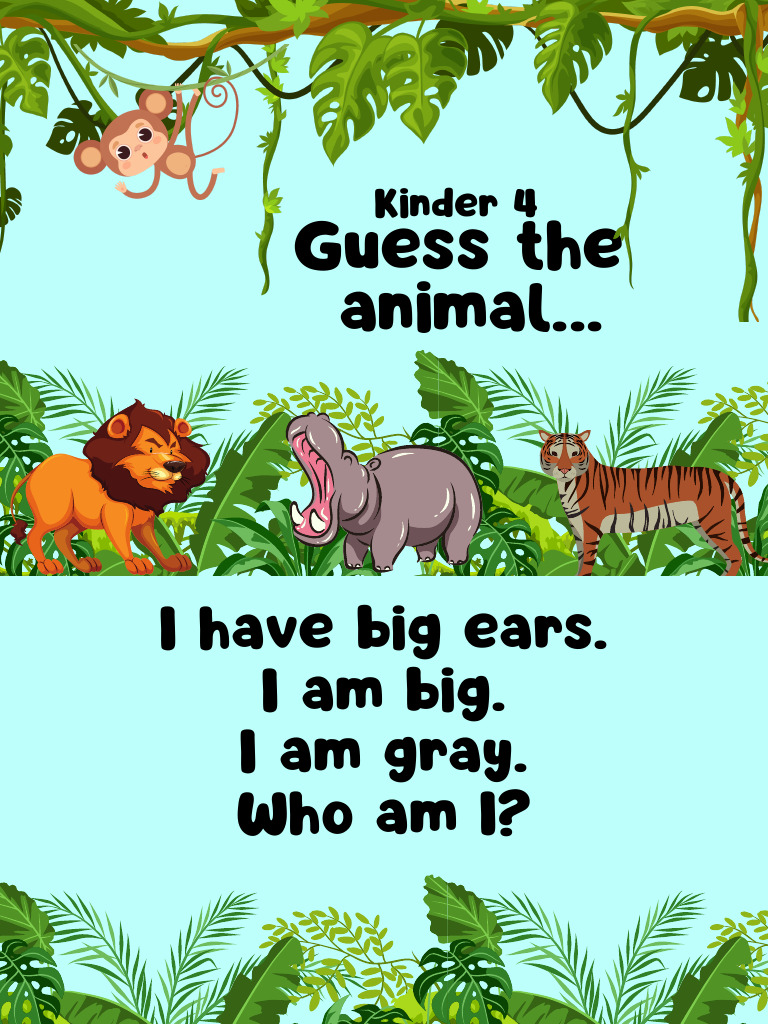 Guess The Wild Animal | PDF