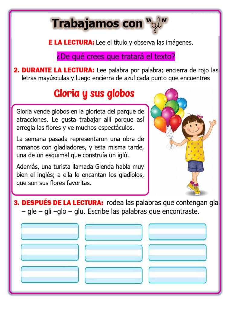 Lectoescritura - GL | PDF