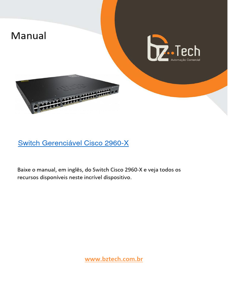 Cisco Catalyst 2960-X Manual Guide | PDF