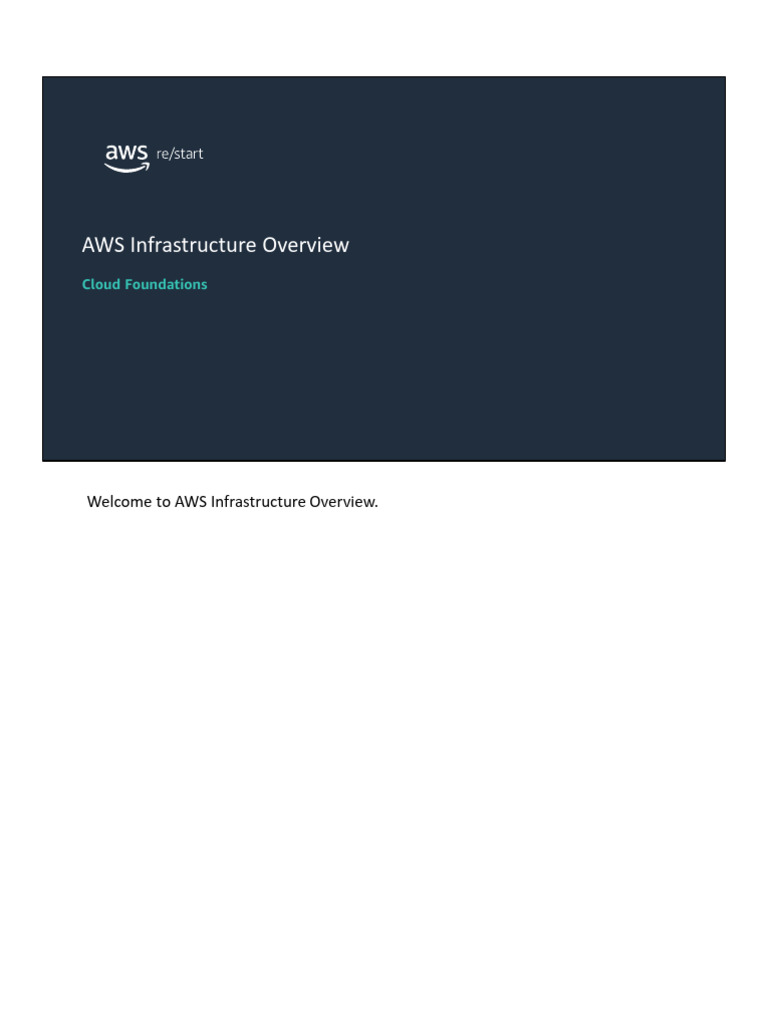 Aws Infrastructure | PDF | Amazon Web Services | Data Center