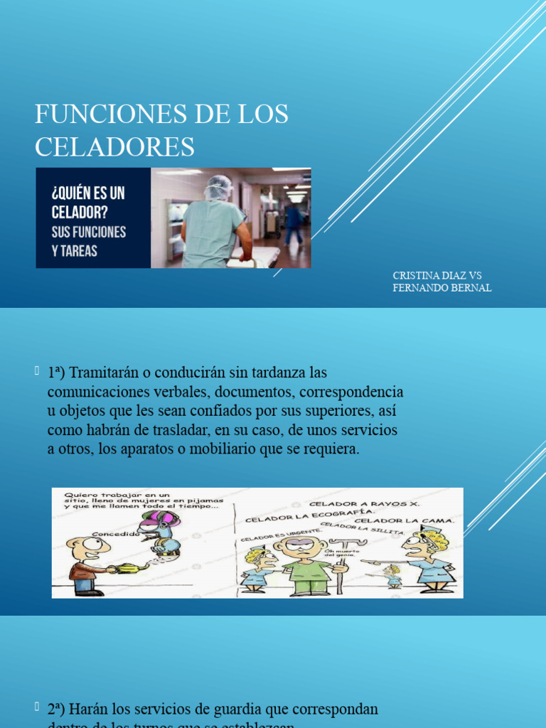 Funciones de Los Celadores | PDF | Enfermería | Medicina