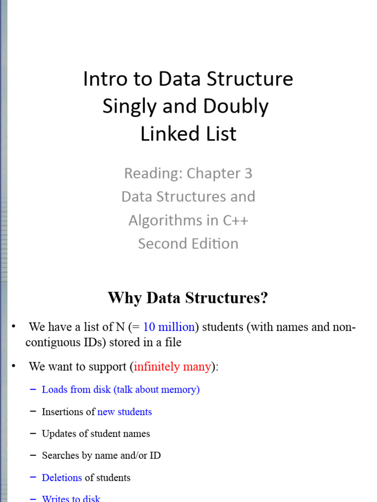 Lec13. Linked List | Download Free PDF | Pointer (Computer Programming ... Lec13. Linked List | Download Free PDF | Pointer (Computer Programming ...