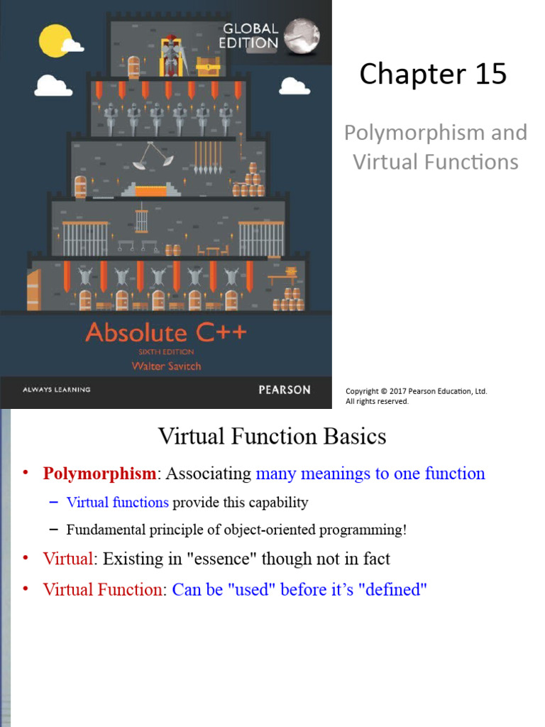 Lec11 Polymorphism And Virtual Functions Pdf Class Computer Programming Object
