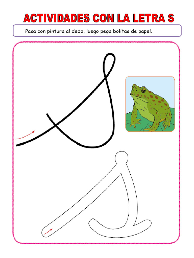 Actividades Con La Letra S para Ninos de 5 Anos | PDF | Artes del ...