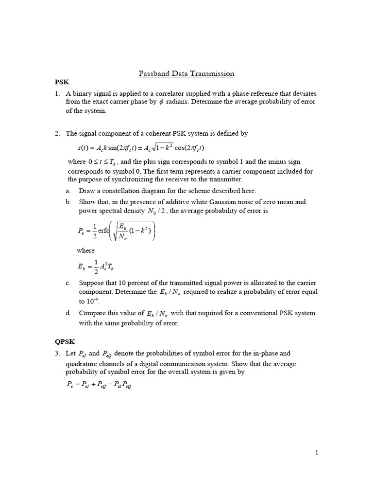Tutorial 8 | PDF | Telecommunications | Telecommunications Engineering