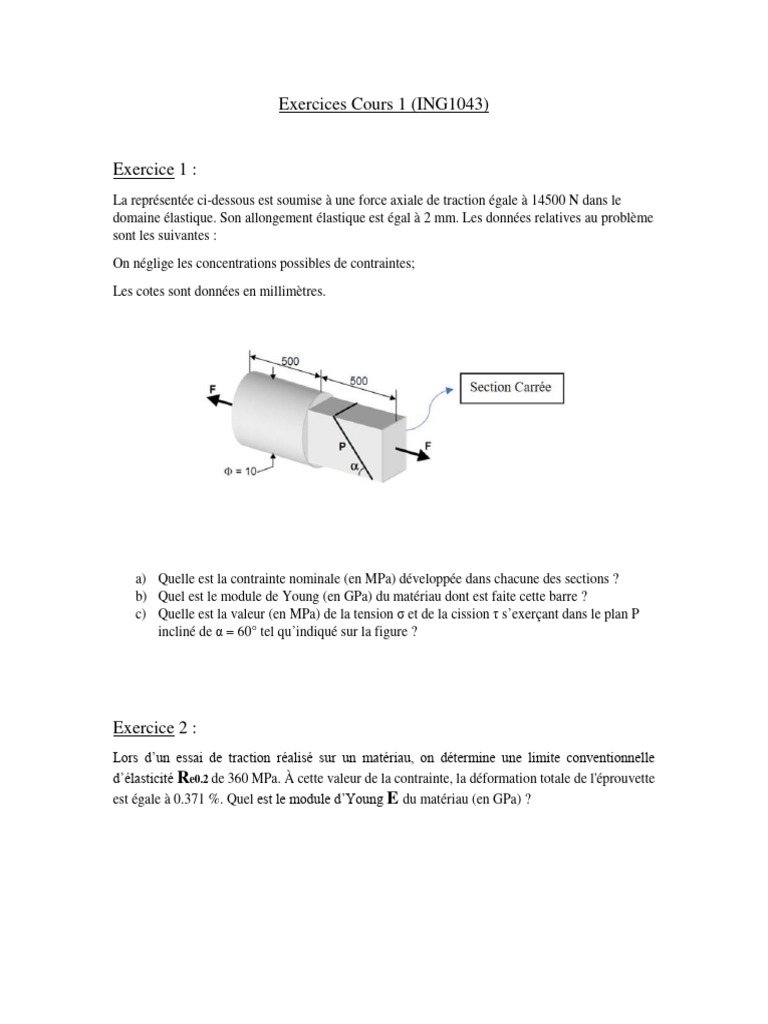 Exercices Chap. 1 | PDF