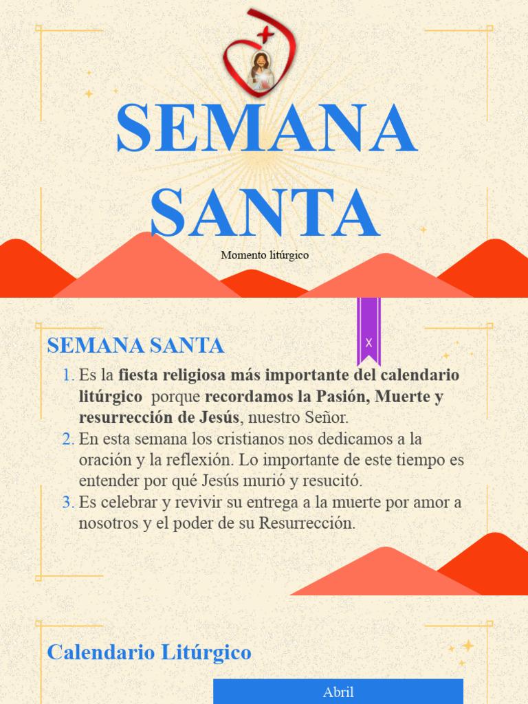 Semana Santa: Reflexión y Celebración | PDF | Pascua de Resurrección ...