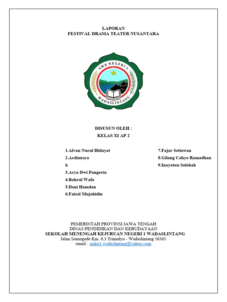 Festival Drama Teater Nusantara | PDF
