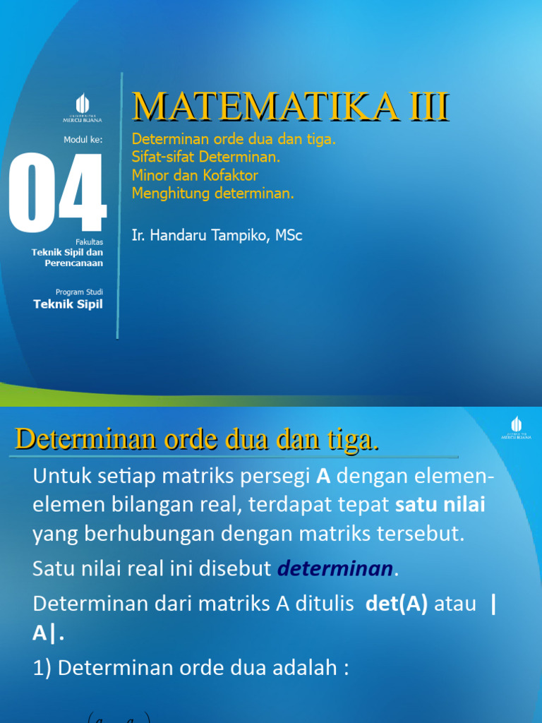 Modul 4. MTK II | PDF