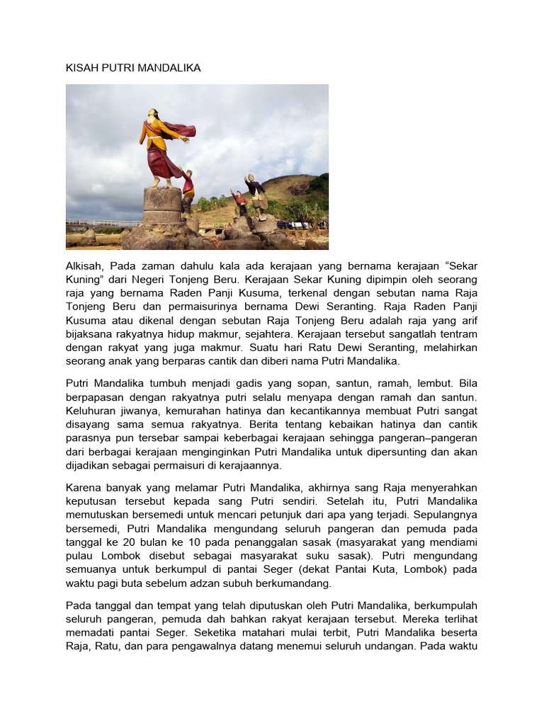 Kisah Putri Mandalika | PDF