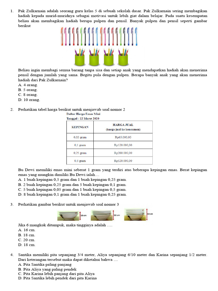 Numerasi Kelas 5 | PDF
