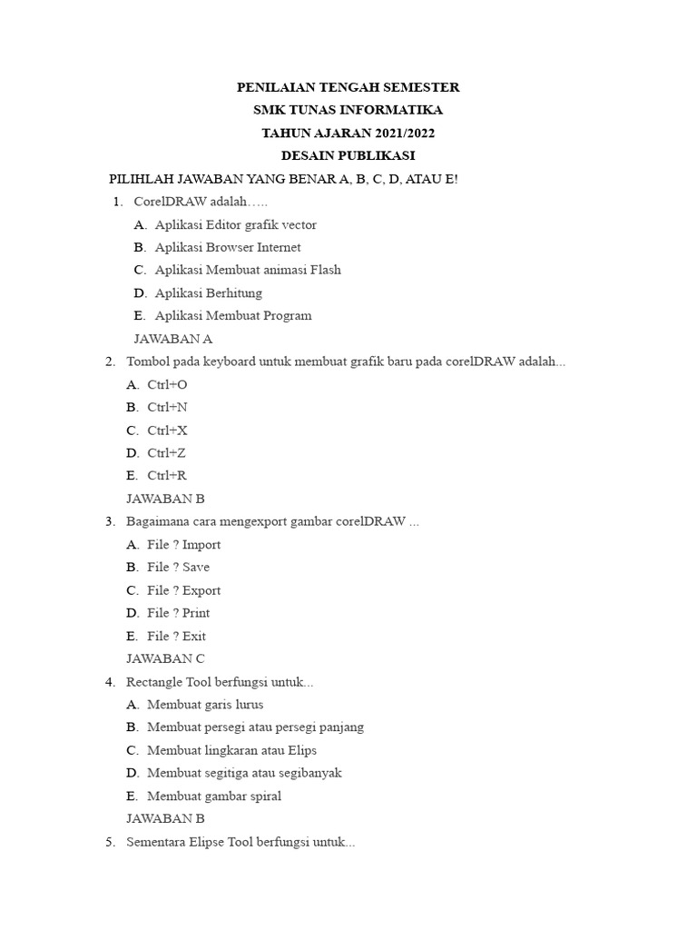 PTS2 Desain Publikasi Kelas 11 | PDF
