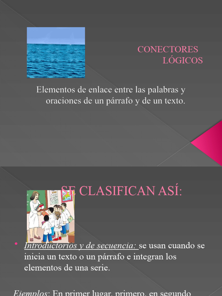 Tipos de conectores lógicos en textos | PDF | Artes del Lenguaje y ...