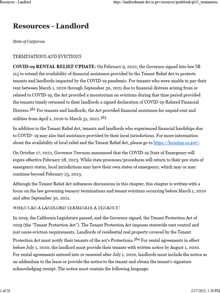 Landlord Resources | PDF | Eviction | Leasehold Estate