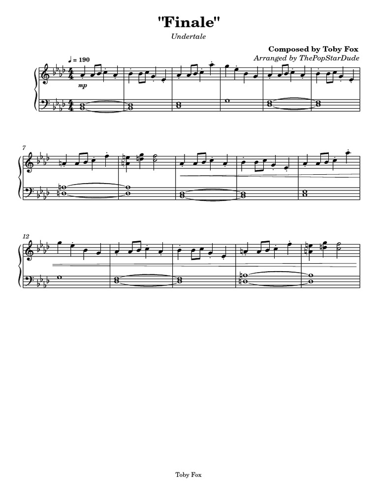 Finale Undertale | PDF