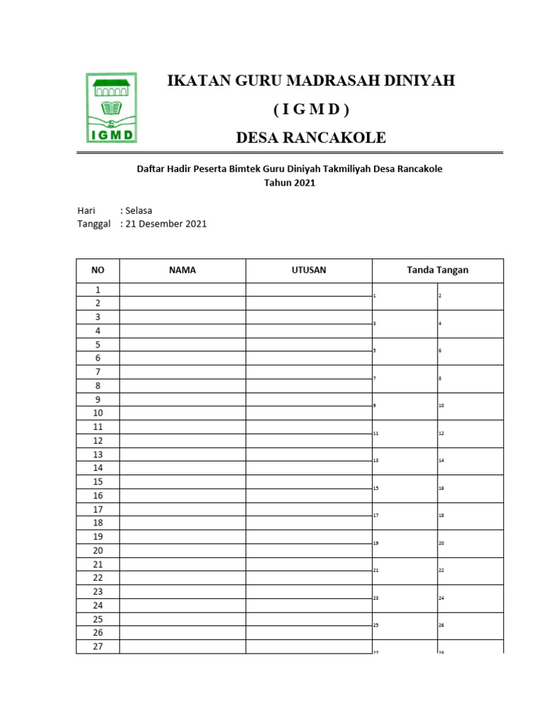 RAB Bimtek 2021 | PDF