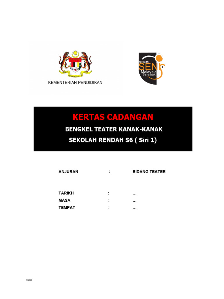 Format Kertas Kerja 2023 | PDF