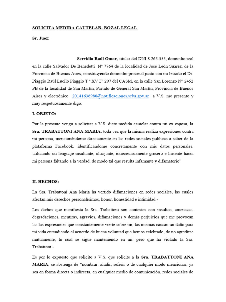 Bozal Legal MODELO | PDF | Justicia | Crimen y violencia