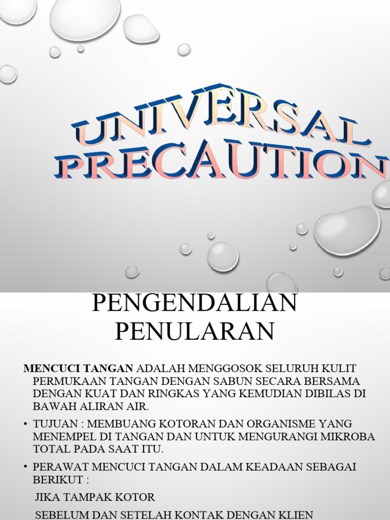 Universal Precaution | PDF