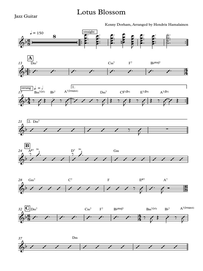 Lotus-Blossom - Jazz Guitar | PDF