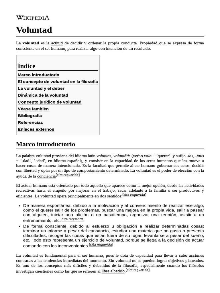Voluntad | PDF | Metafísica | Teorías filosóficas