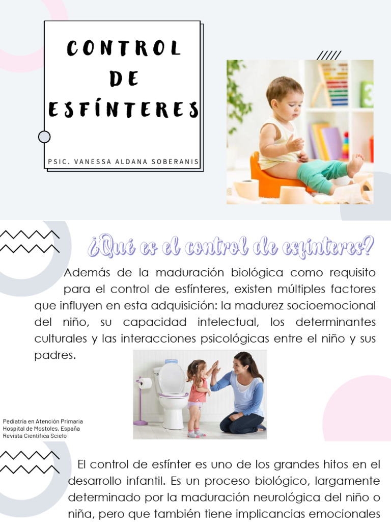 Presentacion Control de Esfinteres Platica Educacion Inicial | PDF ...