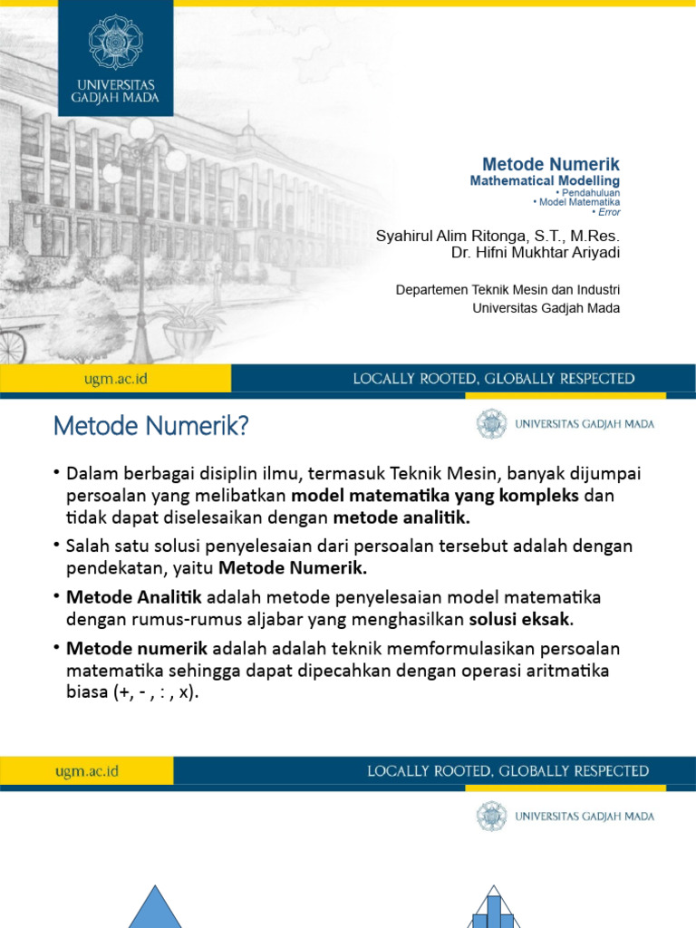 Metode Numerik - Mathematical Modelling | PDF Metode Numerik - Mathematical Modelling | PDF