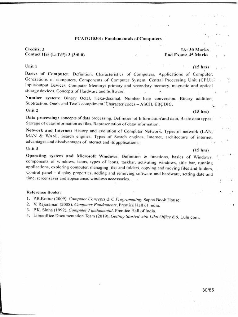 GE CS Syllabus | PDF